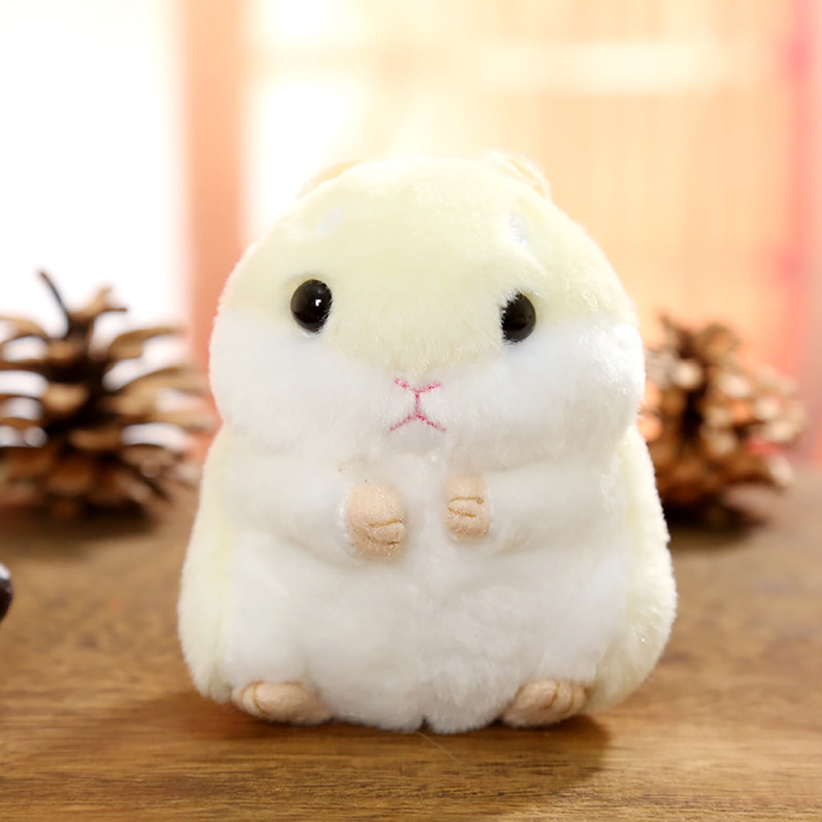 Kuaaa 4 INCH Lovely Hamster Bag Charm Plush Keychain, Cute Hamster ...