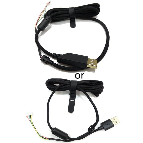 Kuahy Umbrella Rope Mouse Cables Soft Mouse Line Replacement Mouse Wire ...