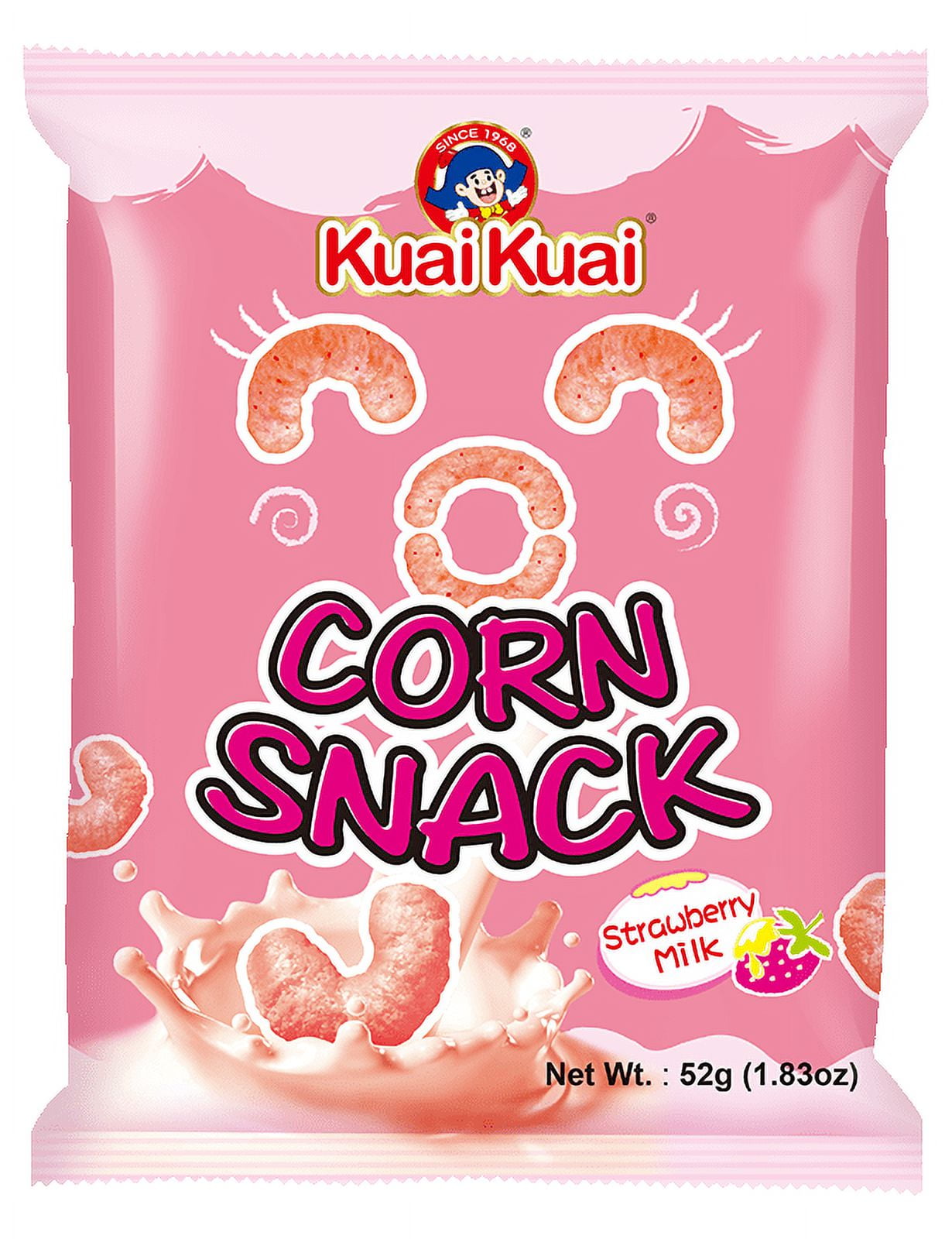 Kuai Kuai Corn Snack Strawberry - Walmart.com