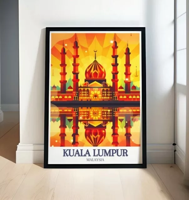 Kuala Lumpur Wall Art - Sultan Salahuddin Abdul Aziz Mosque NO FRAMED ...