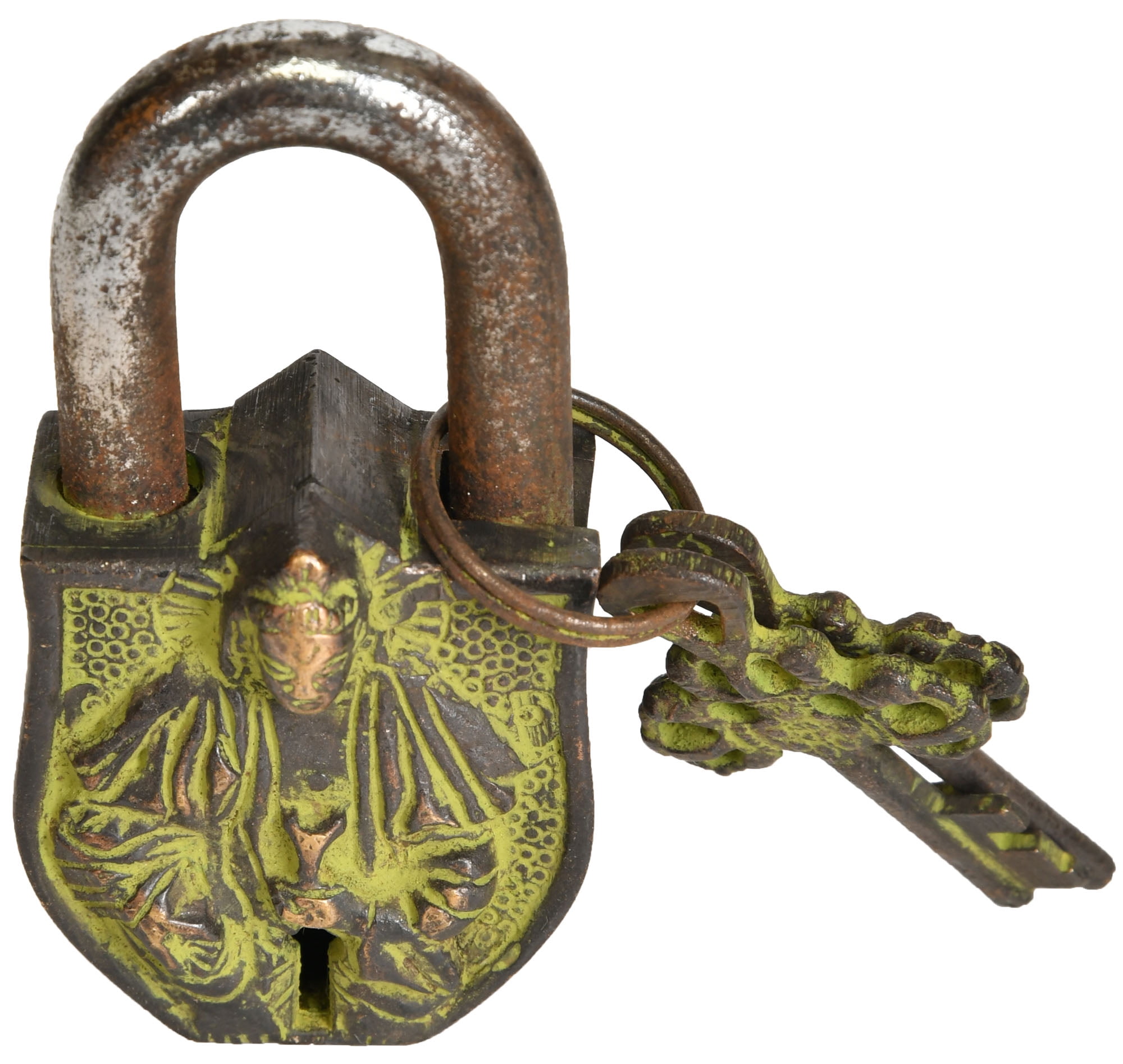 Kuan Yin Temple Lock - Brass and Iron - Walmart.com