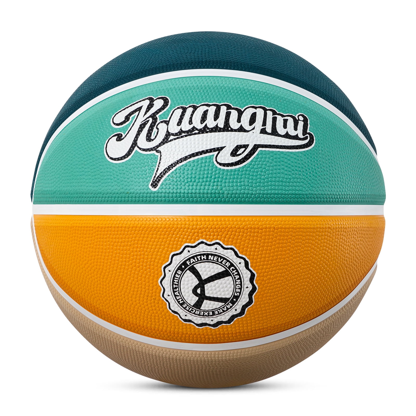 Kuangmi American Style Indoor/Outdoor Premium Rubber Basketball ...