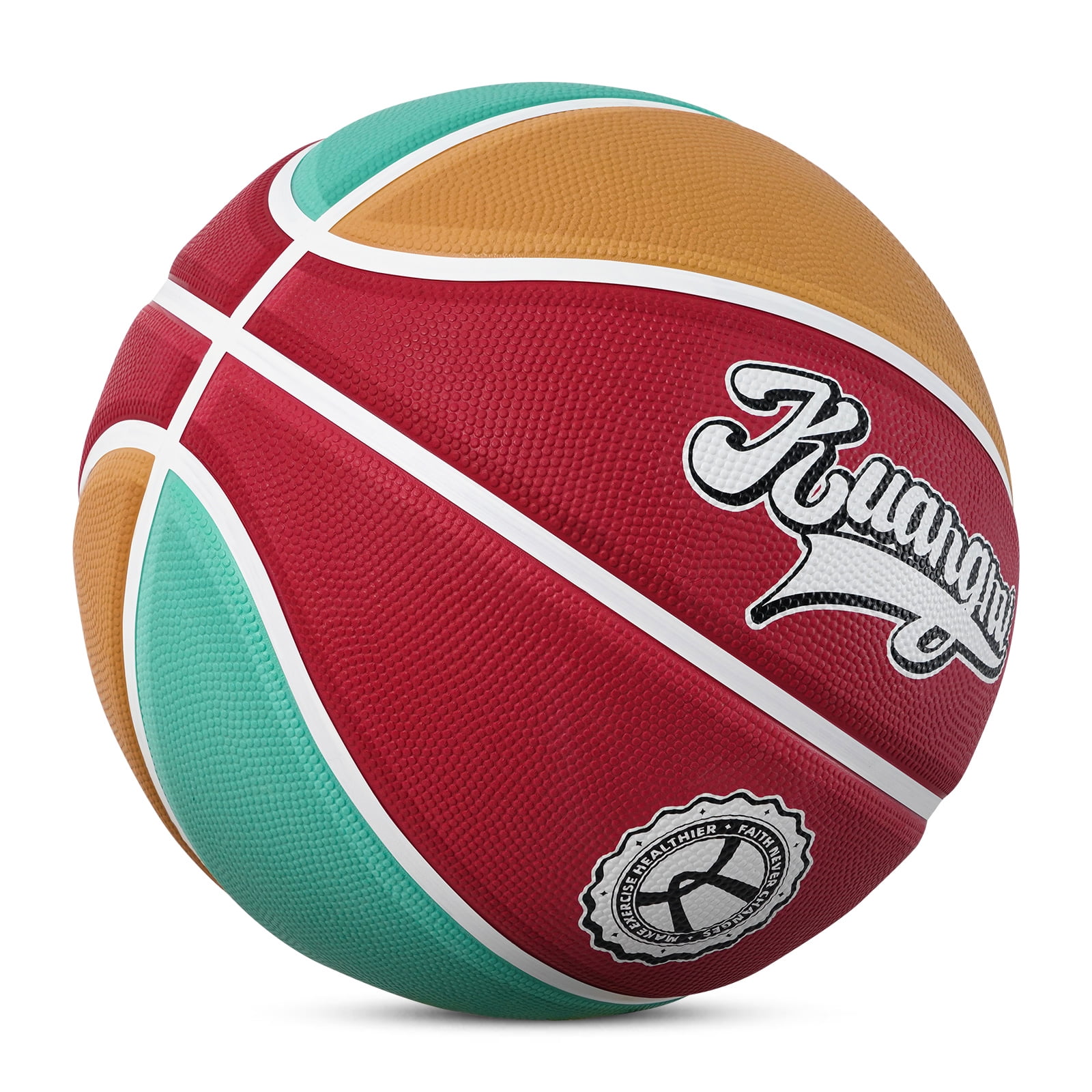 Kuangmi American Style Indoor/Outdoor Premium Rubber Basketball ...
