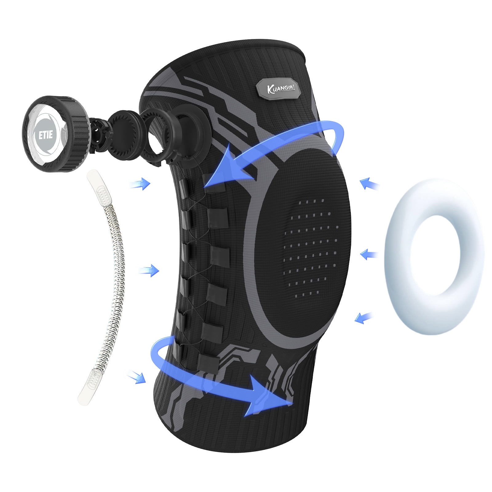 Kuangmi Smart Knob Knee Brace , Knee Support with Patella Gel Pad ...