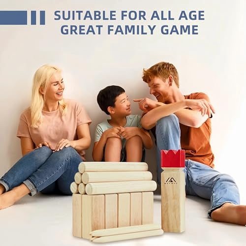 Kubb Yard Game Outdoor Games Viking Chess for Kids and Adults New ...