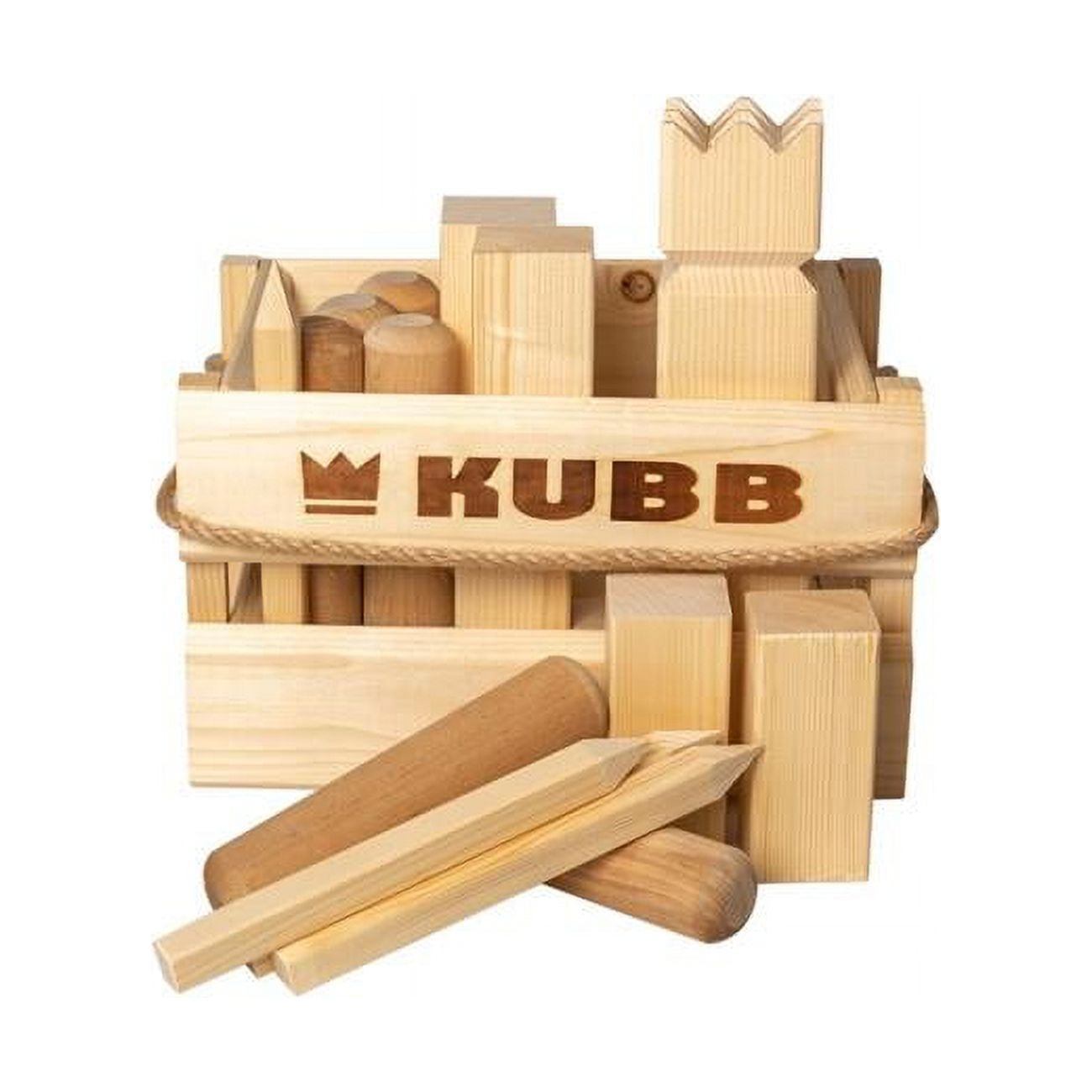 Kubb in Wooden Box, Brown - Walmart.com