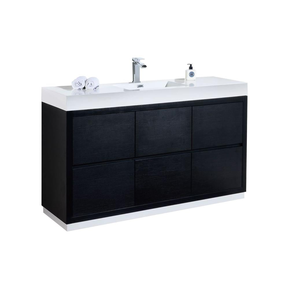 Kube Bath Bliss 59-inch Single Sink Bathroom Vanity - Walmart.com