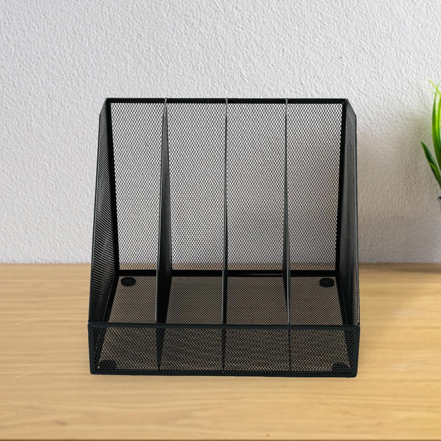 Kuber Industries 4 Compartments Mesh Metal Newspaper and Magazine ...