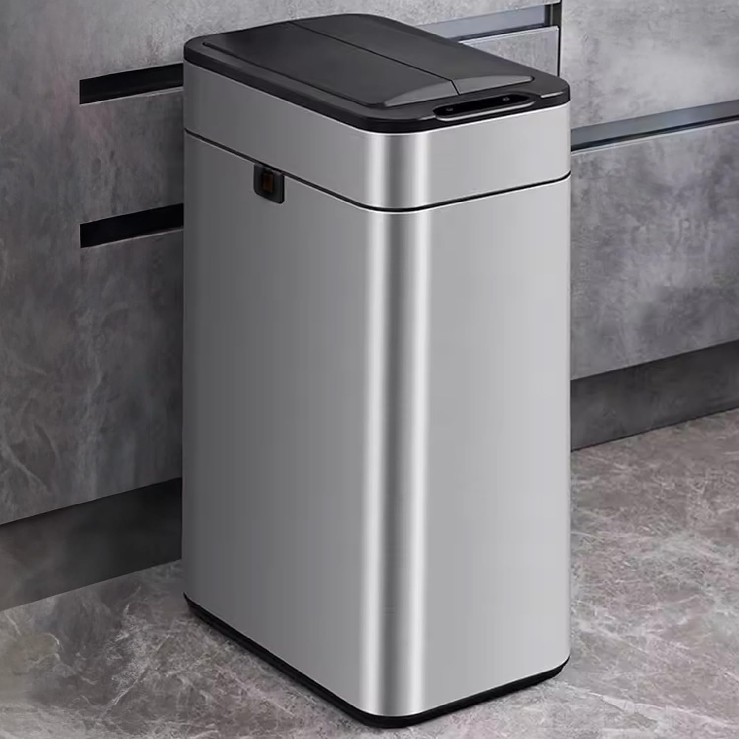 Kuber Industries 40L Stainless Steel Automatic Touchless Motion Sensor ...