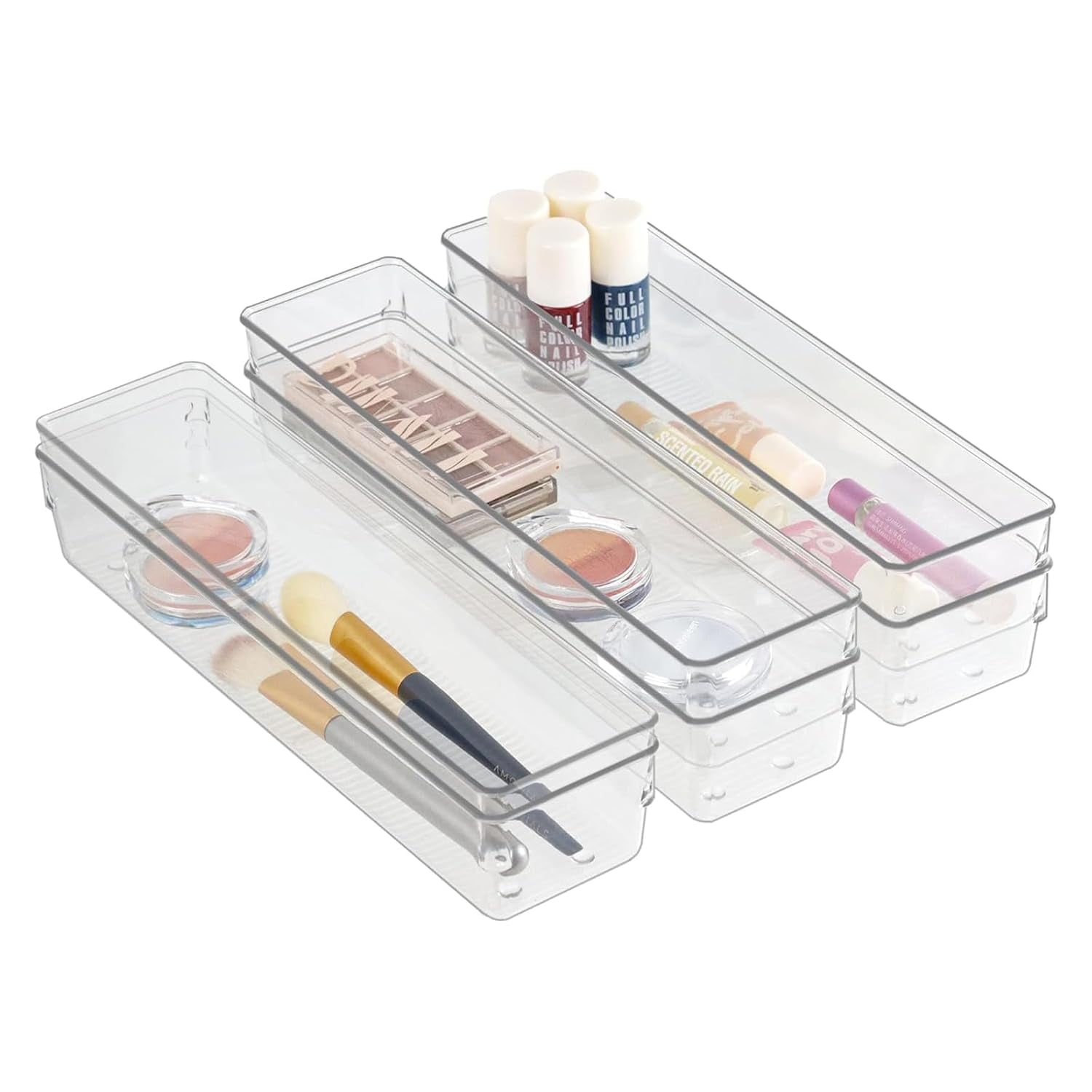 Kuber Industries 6 Piece Set Storage Organizer 3x12 Inch Kitchen Makeup ...