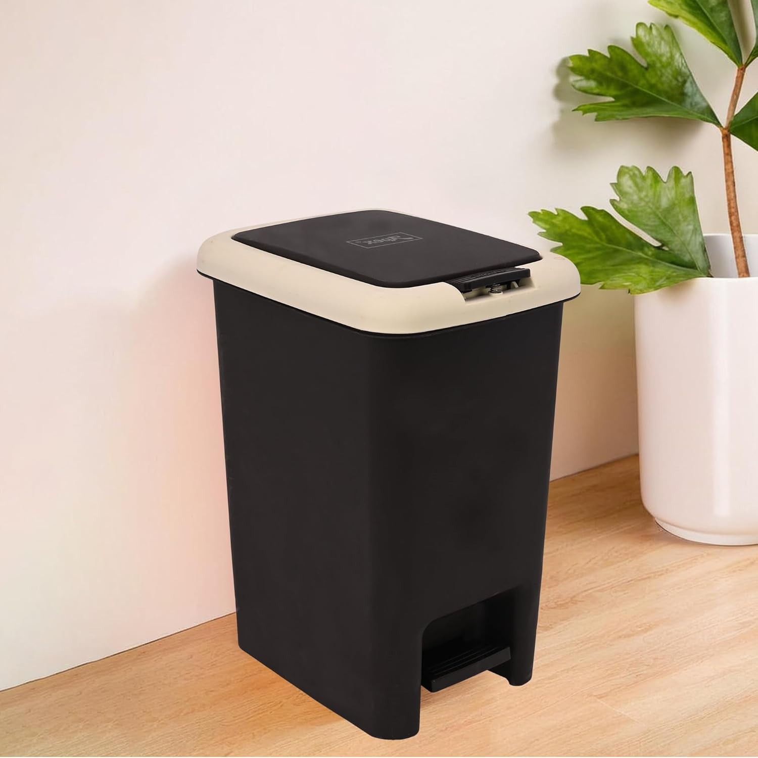 Kuber Industries 7 Ltr Spring Lock Dustbin for Kitchen Home with Pedal ...