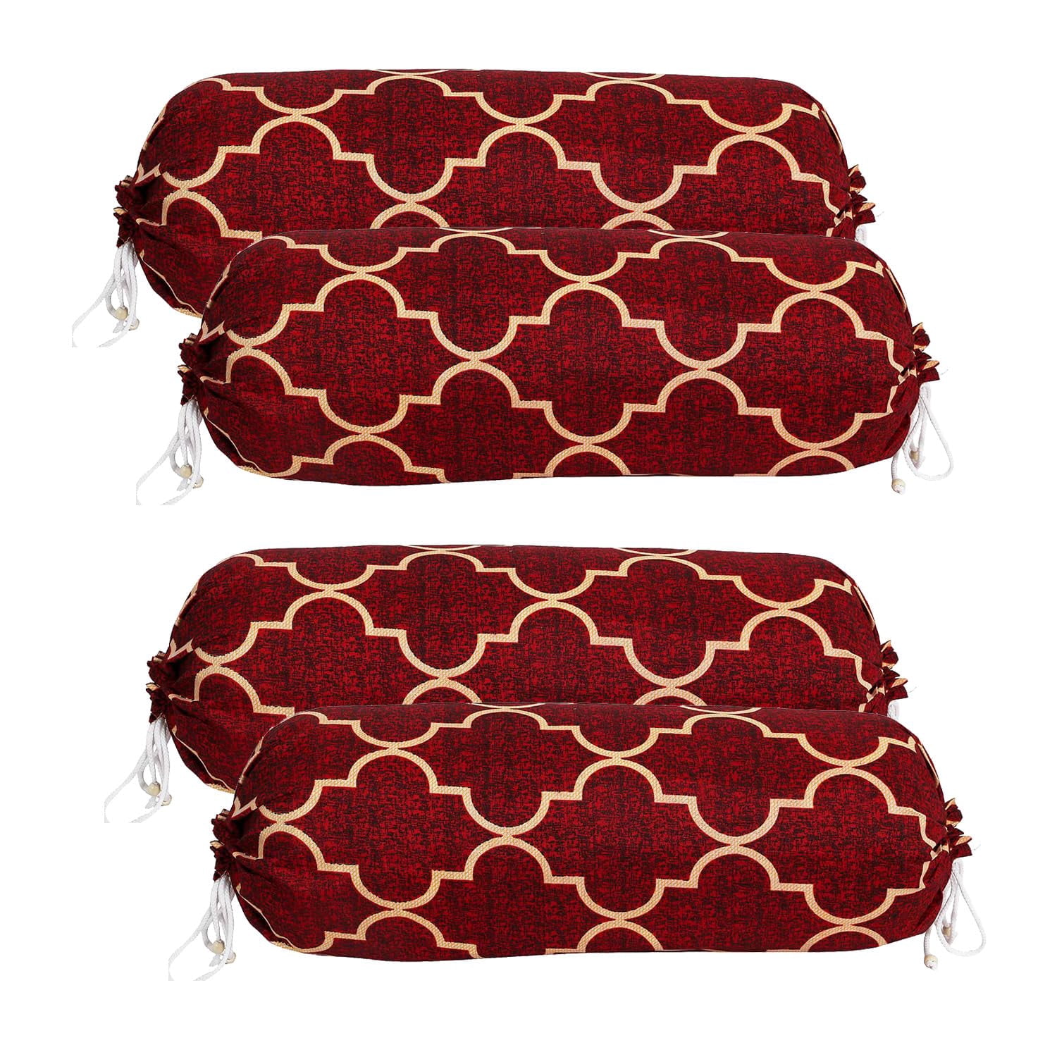 Kuber Industries Bolster Cover Soft Cotton Bolster Cover SetDiwan Round ...