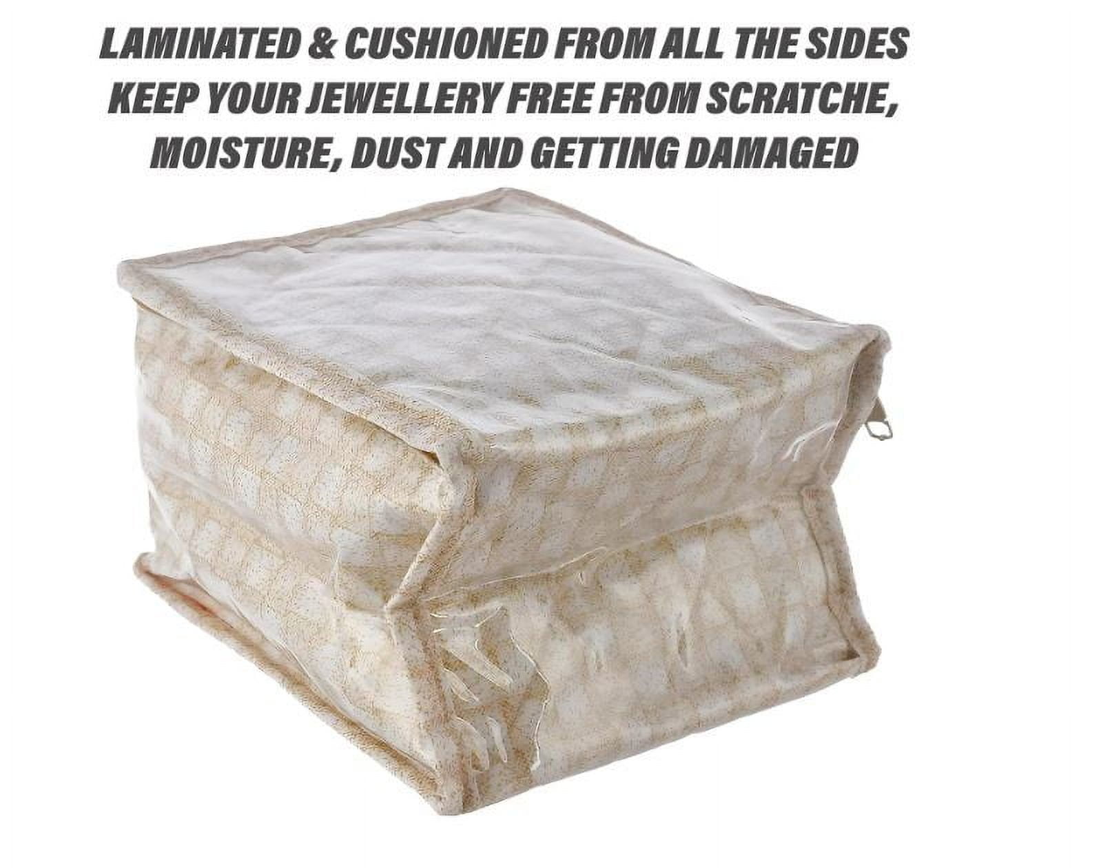 Kuber Industries Check Design Laminated PVC Jewelry Organiser Jewelry ...