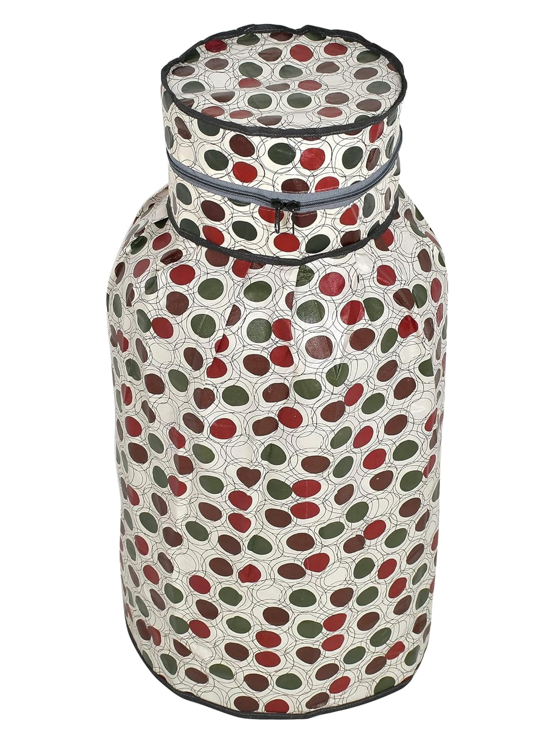 Kuber Industries Circle Design PVC Lpg Gas Cylinder Cover Maroon ...