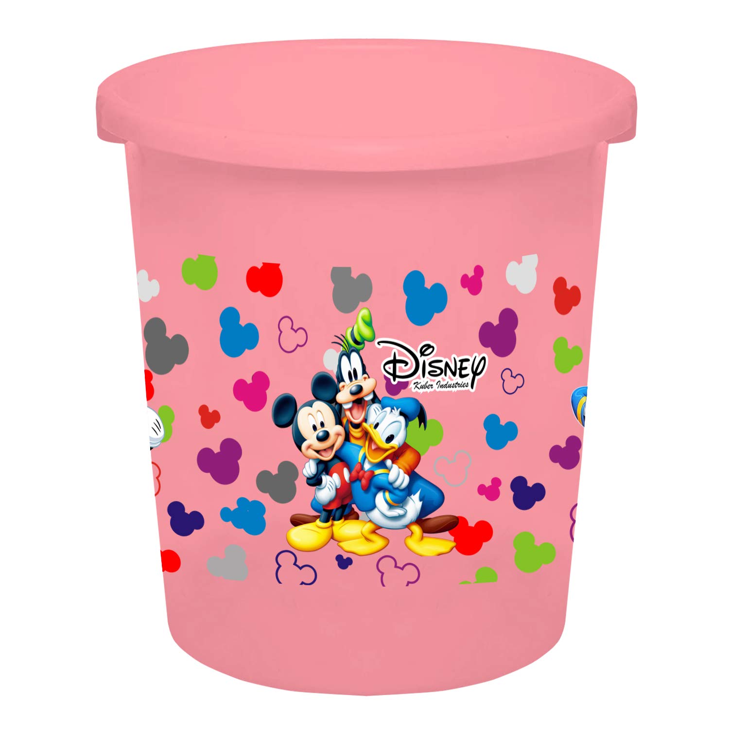 Kuber Industries Disney Team Mickey Print Plastic DustbinGarbage ...