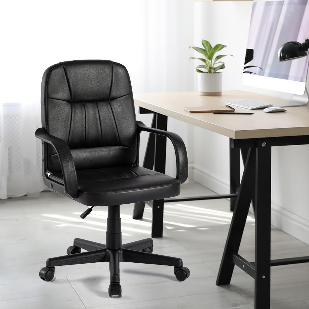 Kuber Industries Ergonomic Leather Office Chairs for Work From Home ...