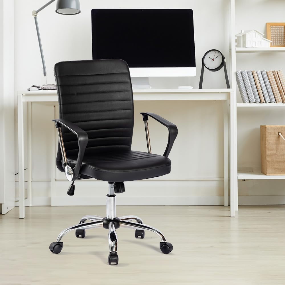 Kuber Industries Ergonomic Leather Office Chairs for Work From Home ...