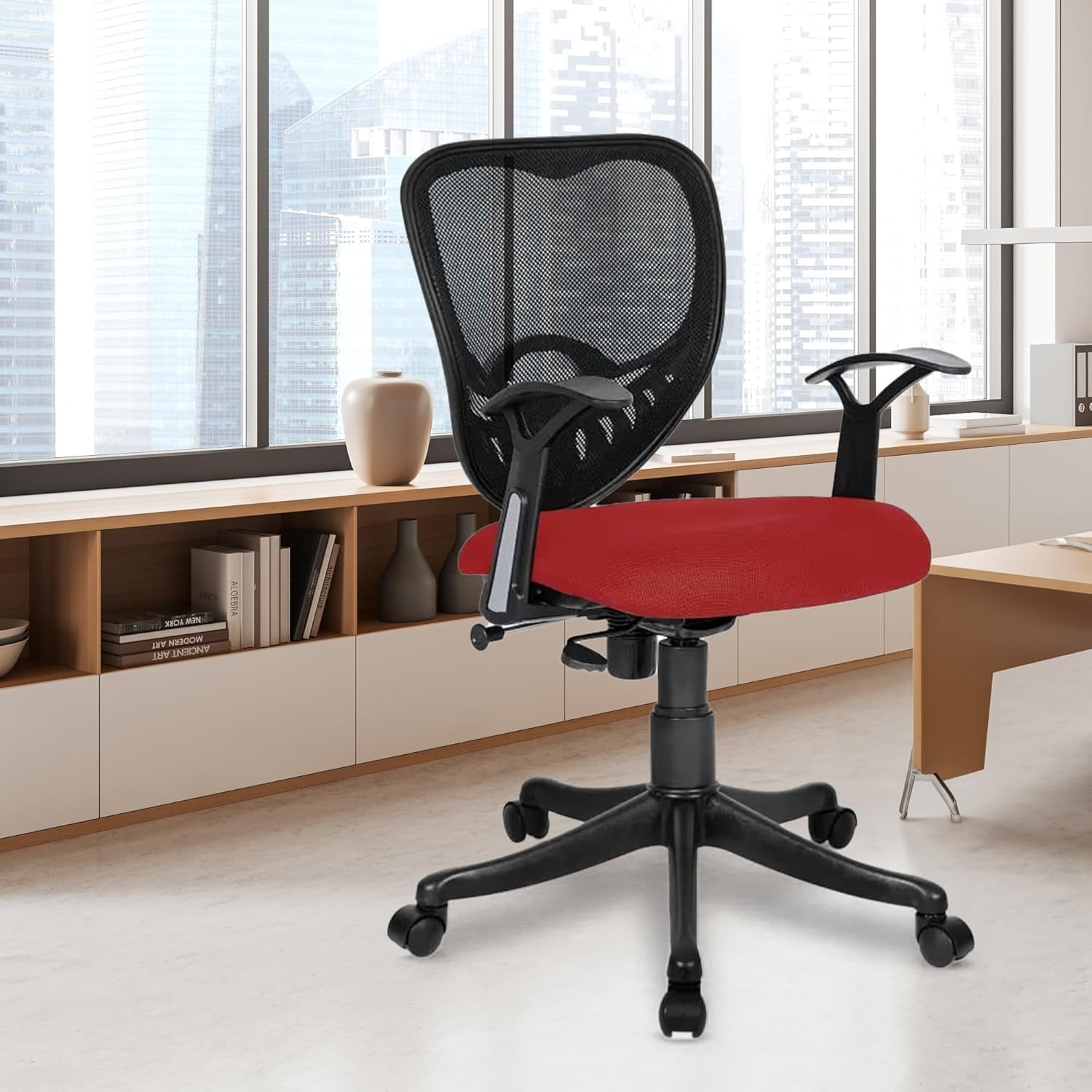 Kuber Industries Ergonomic Revolving Office Chairs for Work From Home ...