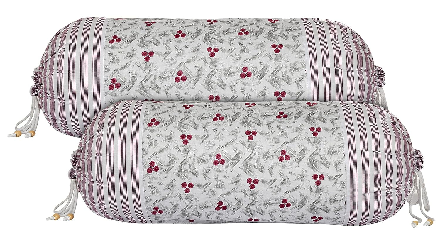 Kuber Industries Floral Design Soft Smooth Cotton Bolster CoverSize 16 ...