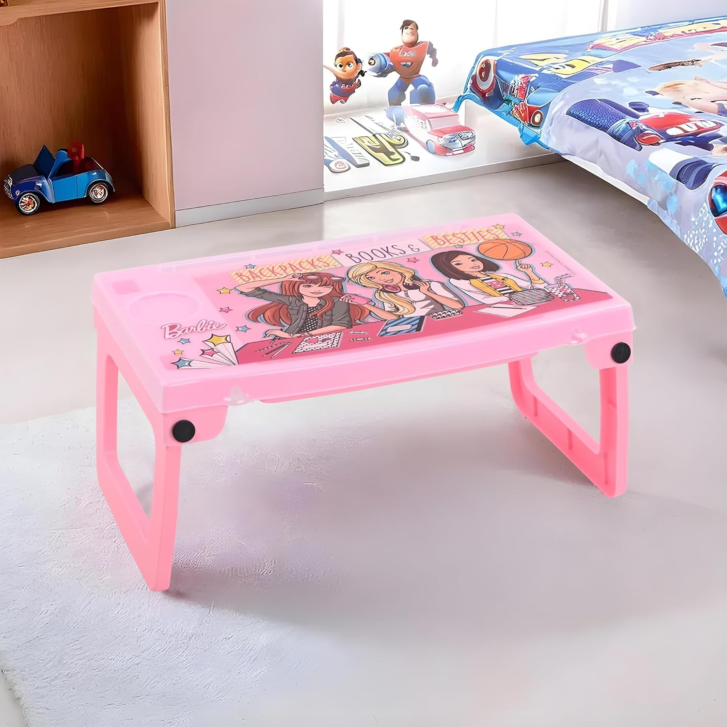 Kuber Industries Foldable Portable Study Table for Students with ...