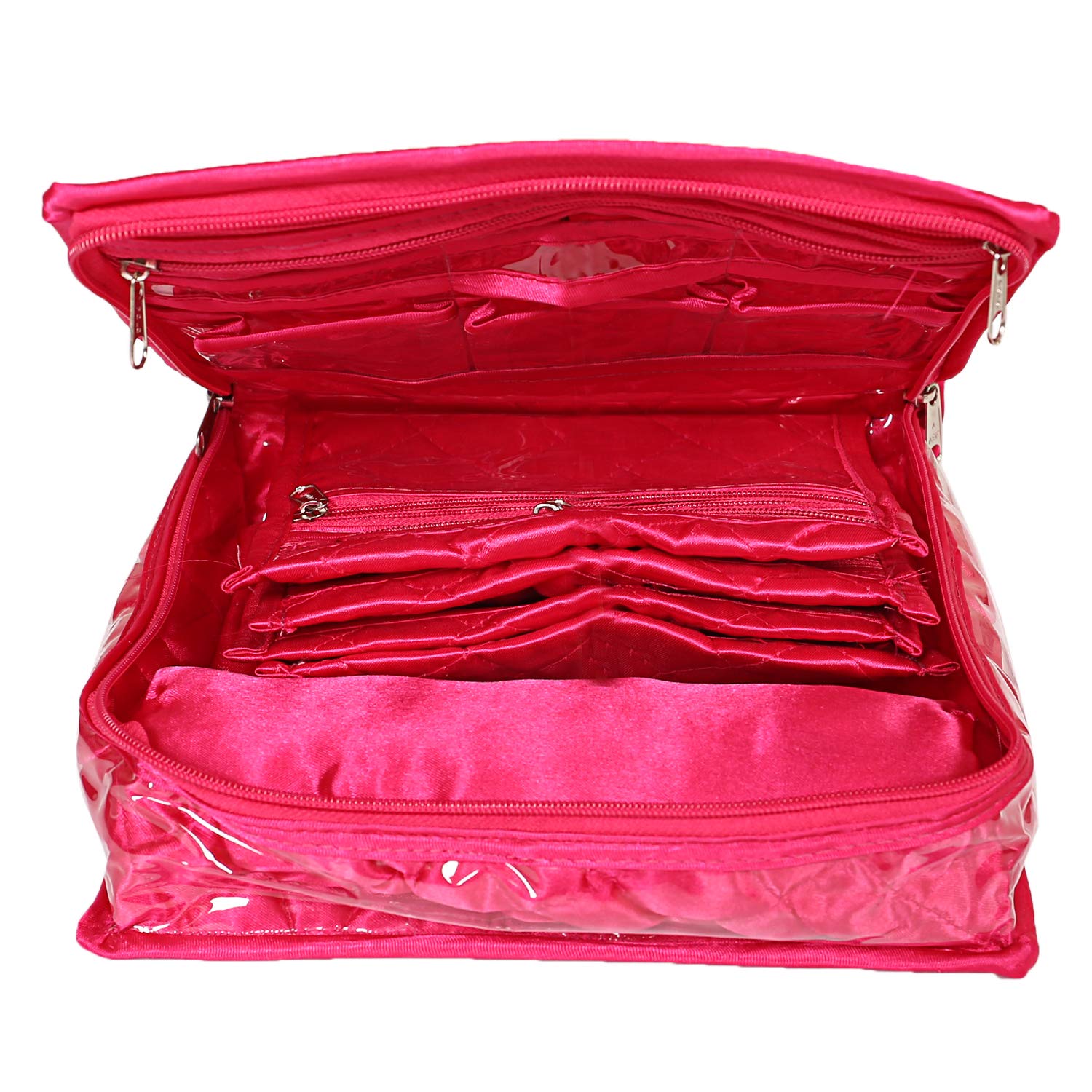 Kuber Industries Laminated Satin Locker Jewellery Box Pink - Walmart.com