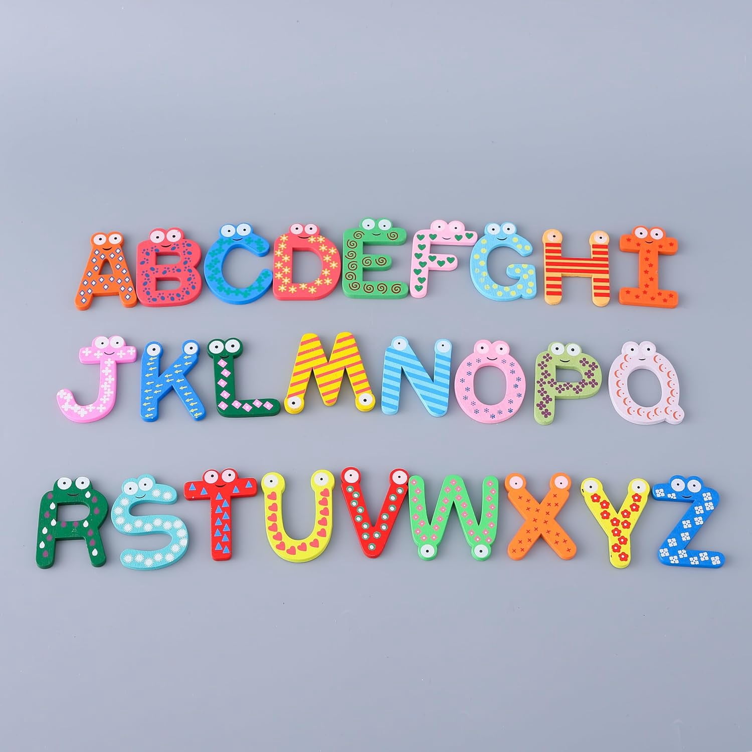 Kuber Industries Magnet Alphabet Stickers Wooden AZ Alphabet Letters ...