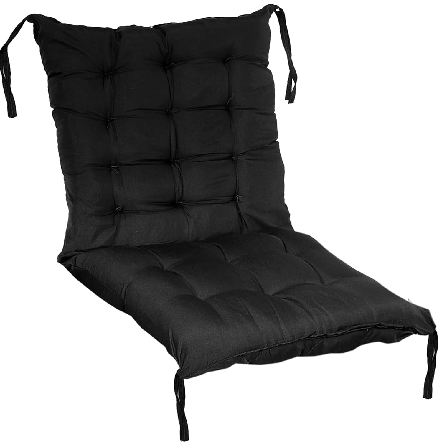 Kuber Industries Microfiber Back and Seat Chair Cushion for Indoor ...