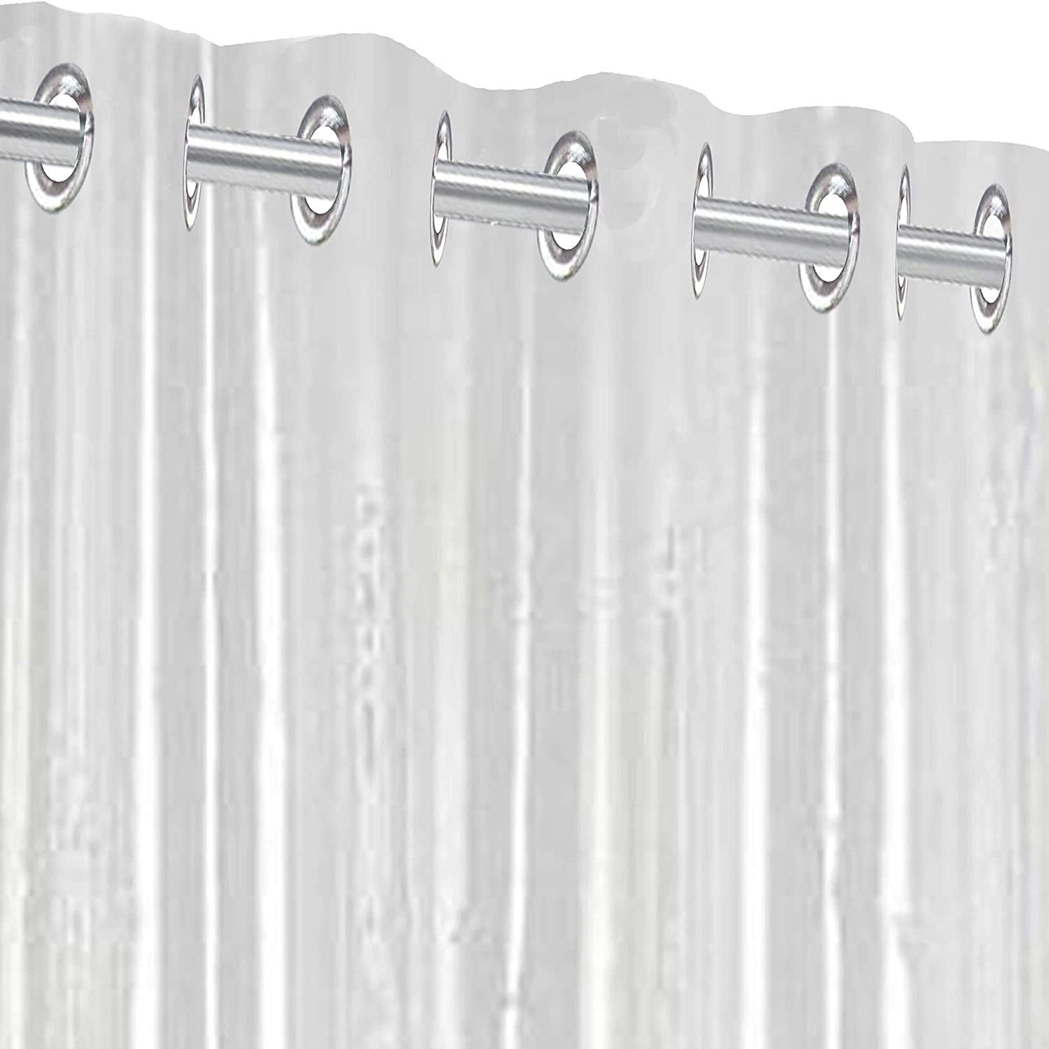 Kuber Industries PVC Eyelet 030 Mm Shower Ac Door Curtain 7 Feet ...