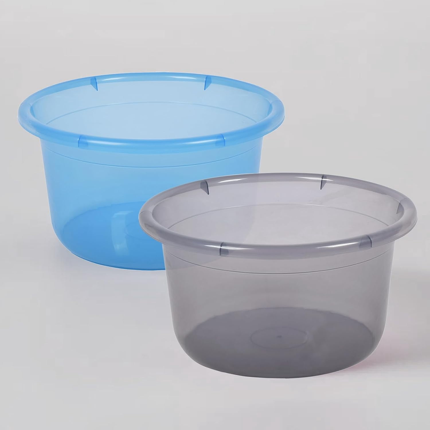Kuber Industries Pack of 2 Bath Tub Multipurpose Bath Tub Tub for ...