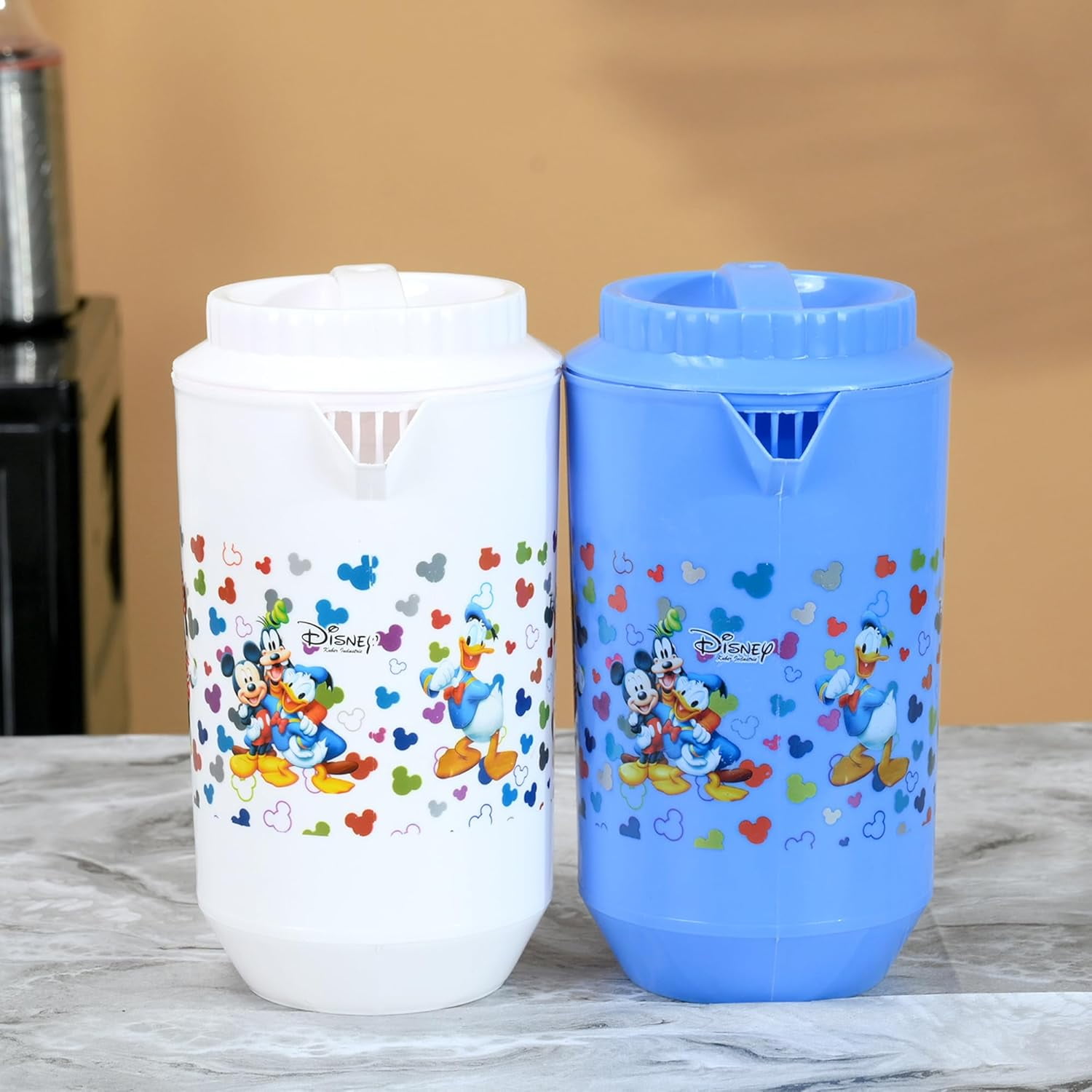 Kuber Industries Pack of 2 Water Jug 2 LTR Plastic Jug for Water Disney ...