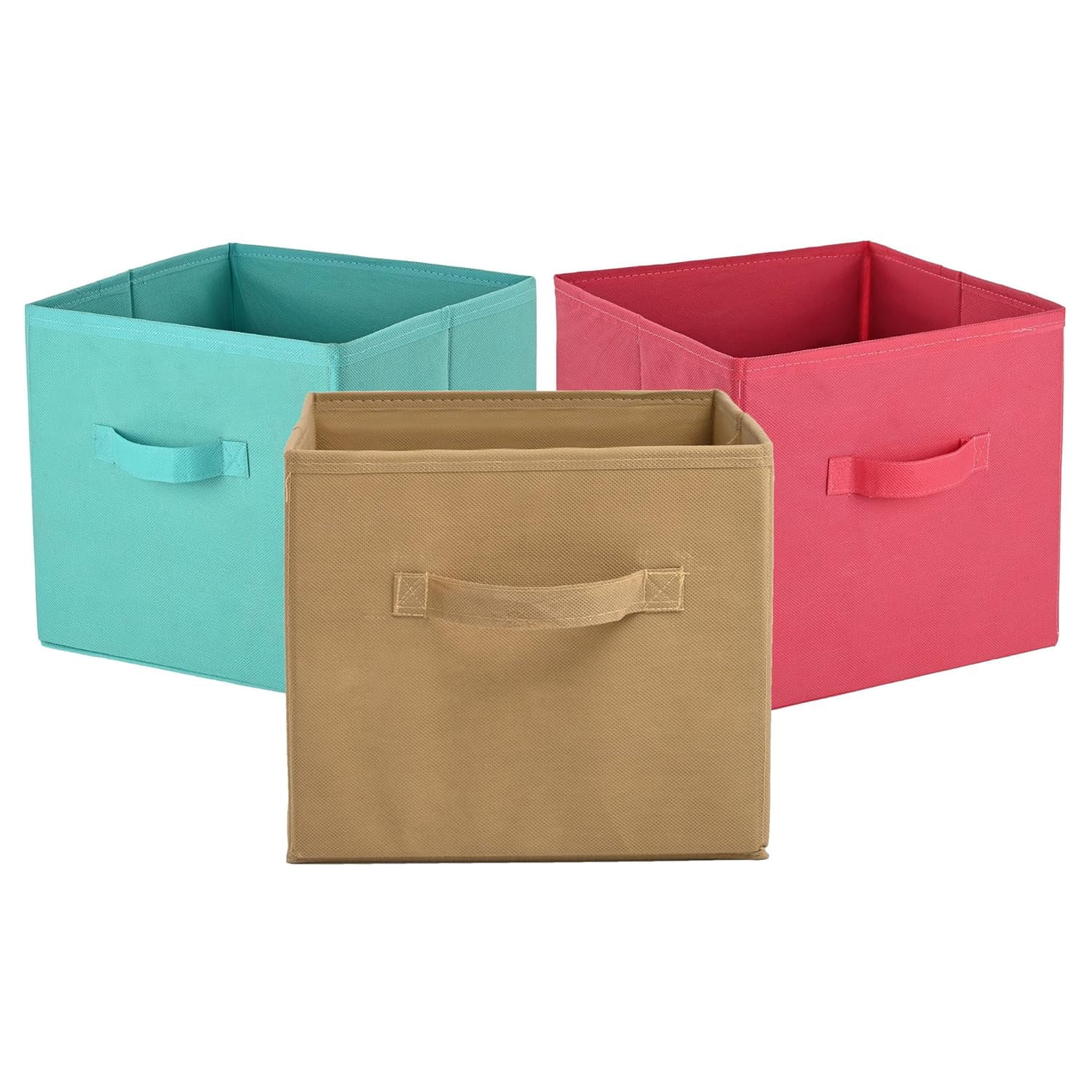 Kuber Industries Pack of 3 Square Foldable Multipurpose Wardrobe ...