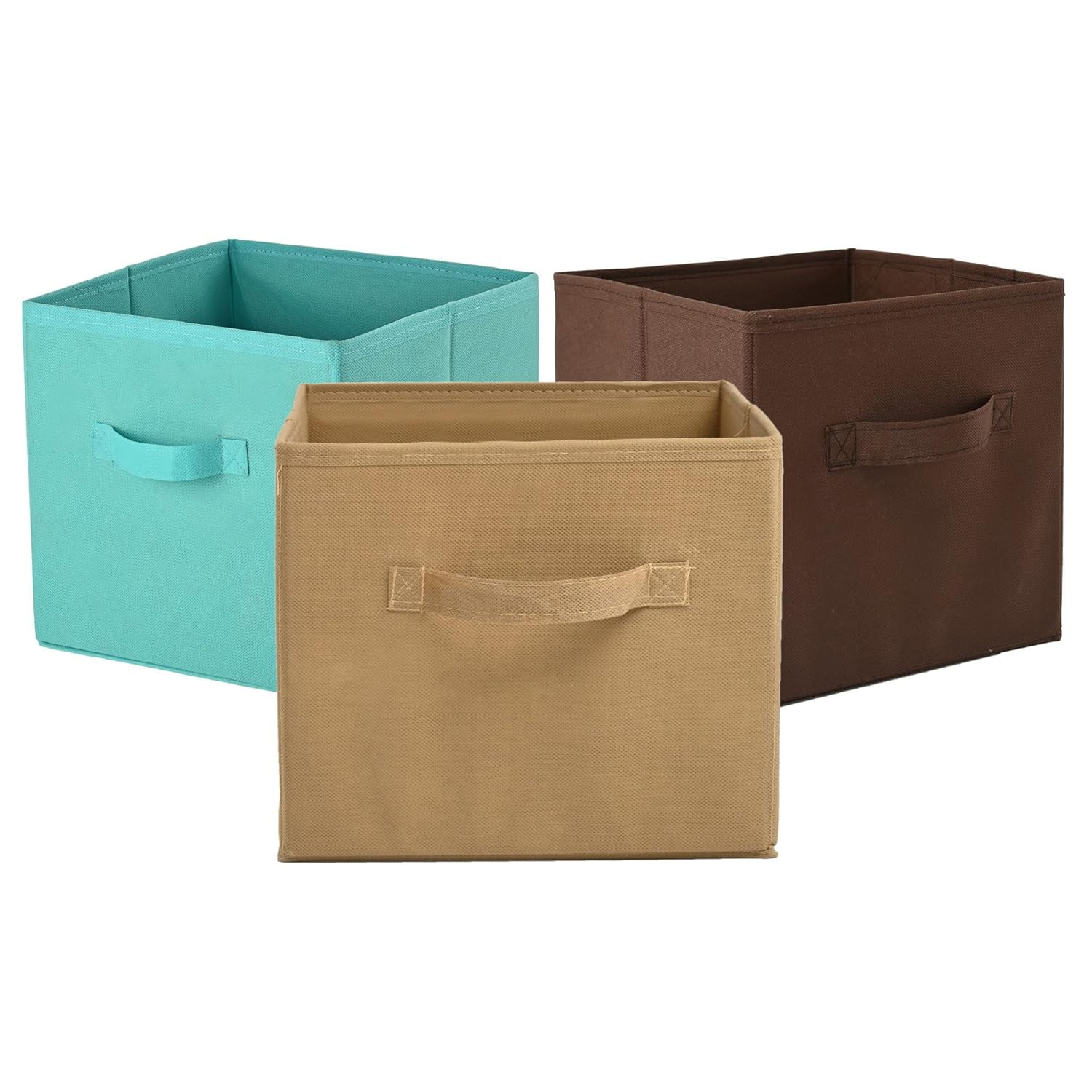 Kuber Industries Pack of 3 Square Foldable Multipurpose Wardrobe ...