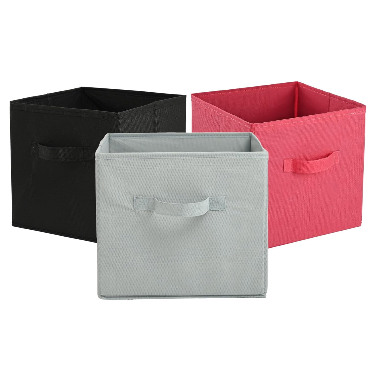 Kuber Industries Pack of 3 Square Foldable Multipurpose Wardrobe ...