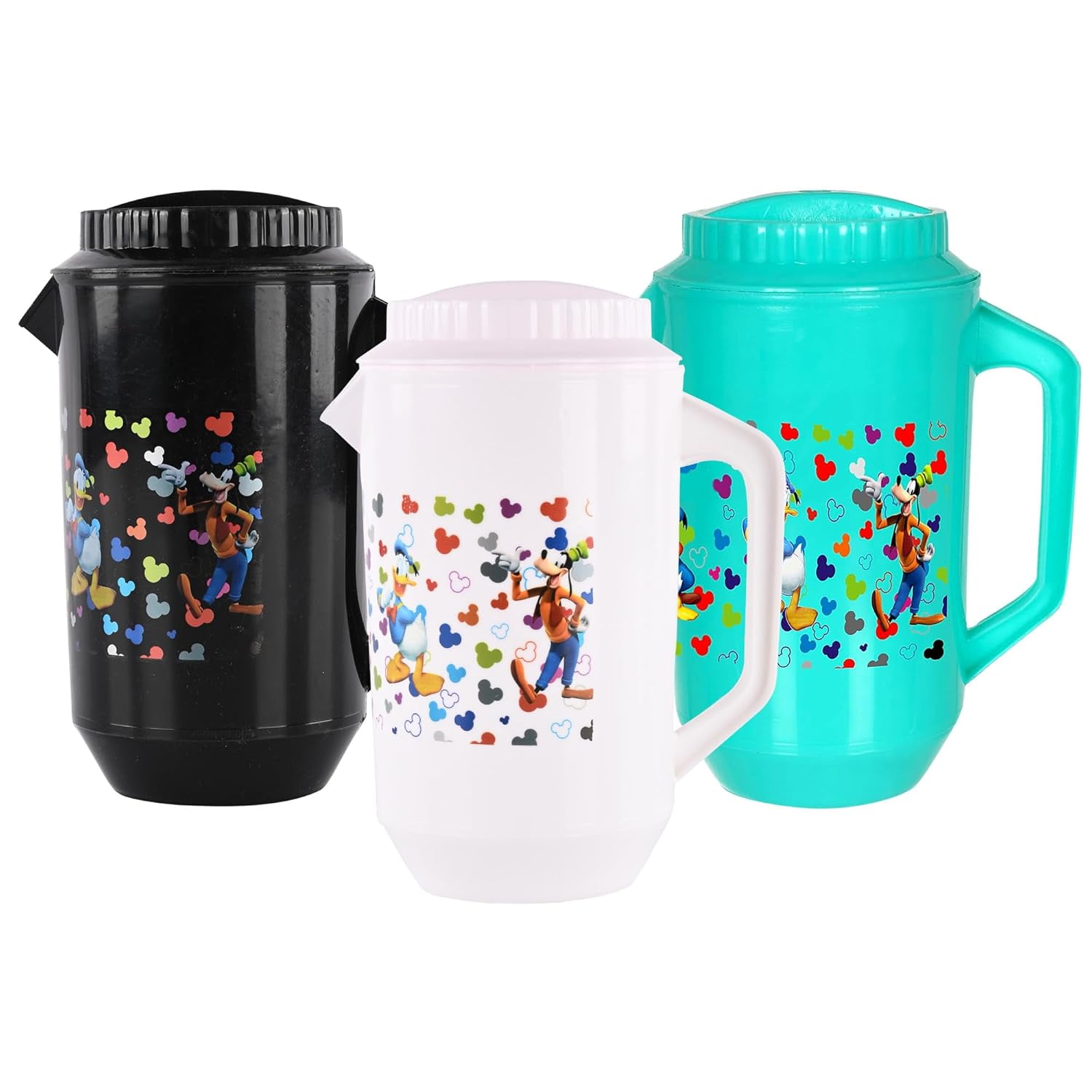 Kuber Industries Pack of 3 Water Jug 2 LTR Plastic Jug for Water Disney ...