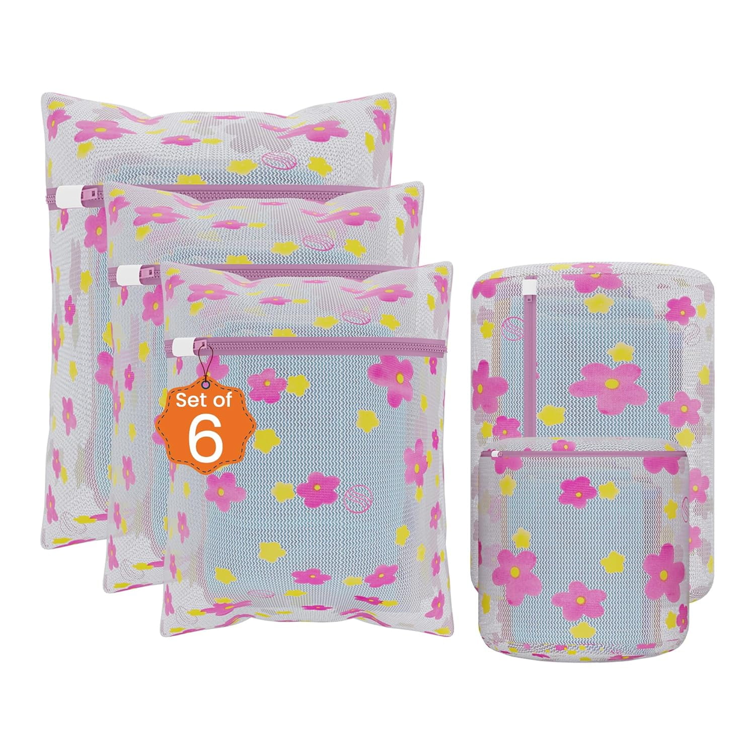 Kuber Industries Pack of 30 Polyester Mesh Laundry Bag with Zip ...