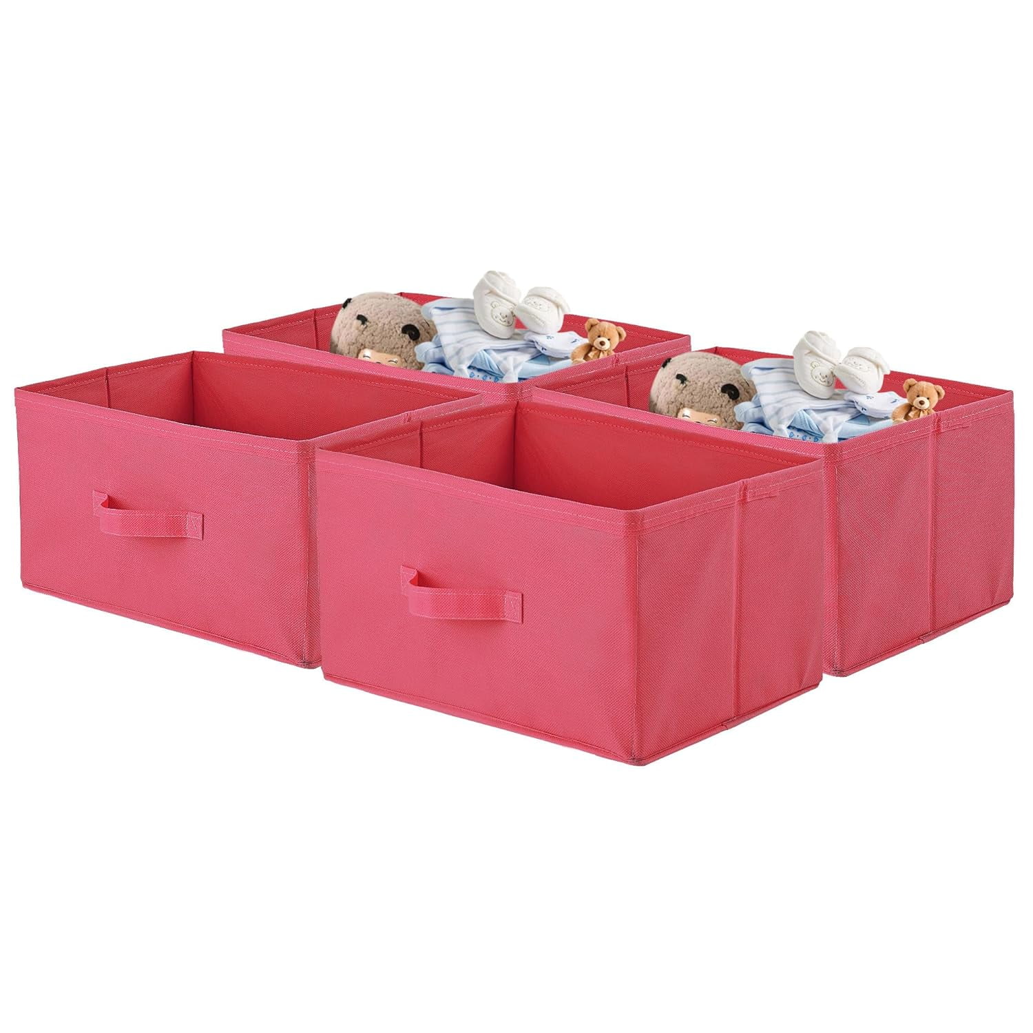 Kuber Industries Pack of 4 Rectangle Foldable Multipurpose Wardrobe ...