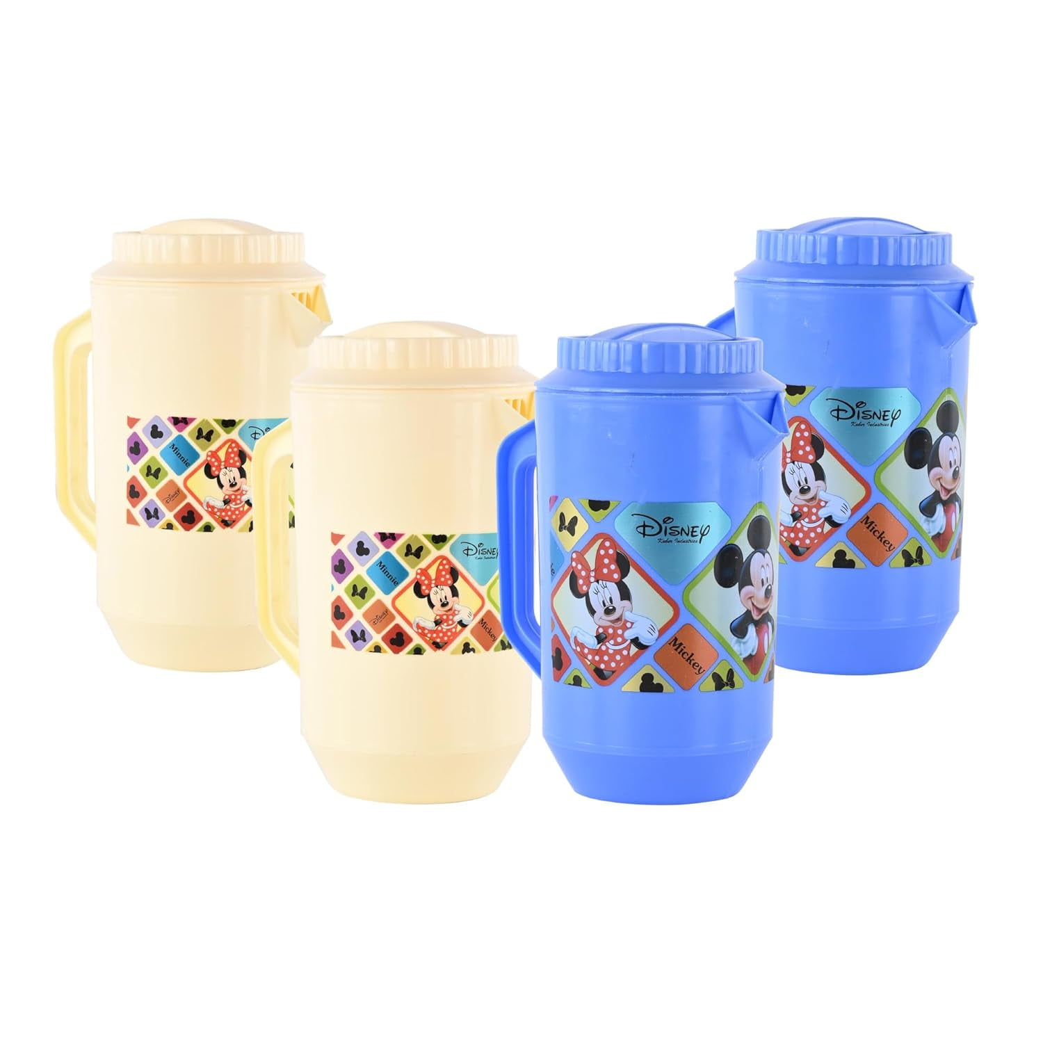 Kuber Industries Pack of 4 Water Jug 2 LTR Plastic Jug for Water Check ...