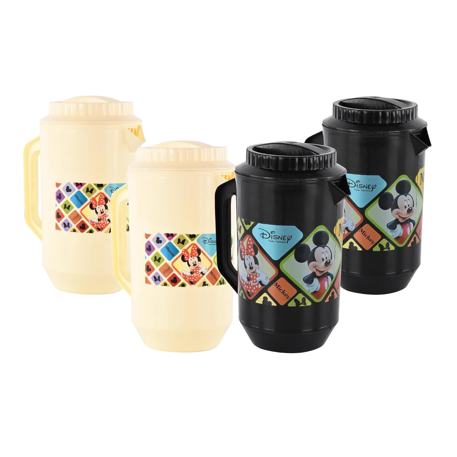 Kuber Industries Pack of 4 Water Jug 2 LTR Plastic Jug for Water Check ...