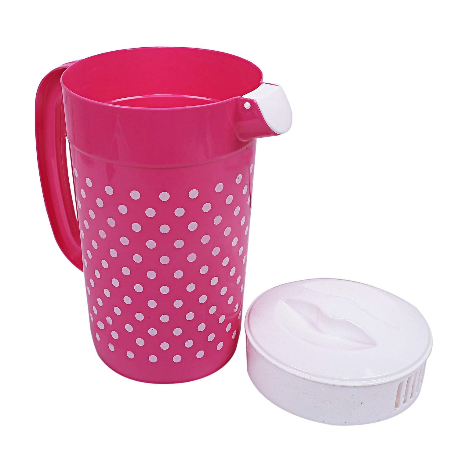 Kuber Industries Polka Dots Design Plastic Drinking Water Jug 2400 ML ...