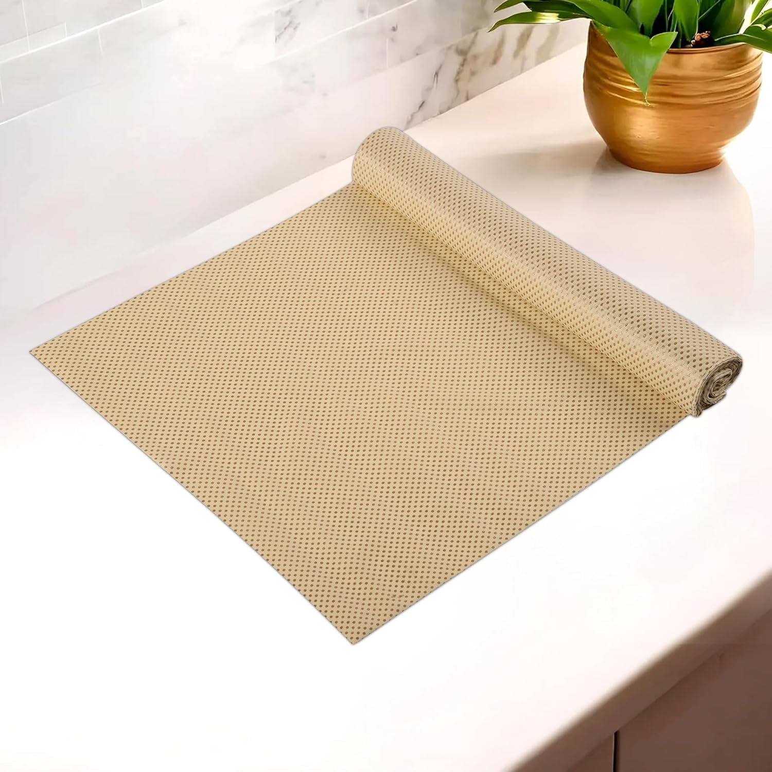 Kuber Industries Shelf Liner 5 MTR PVC Kitchen Drawer Liner Cupboard ...