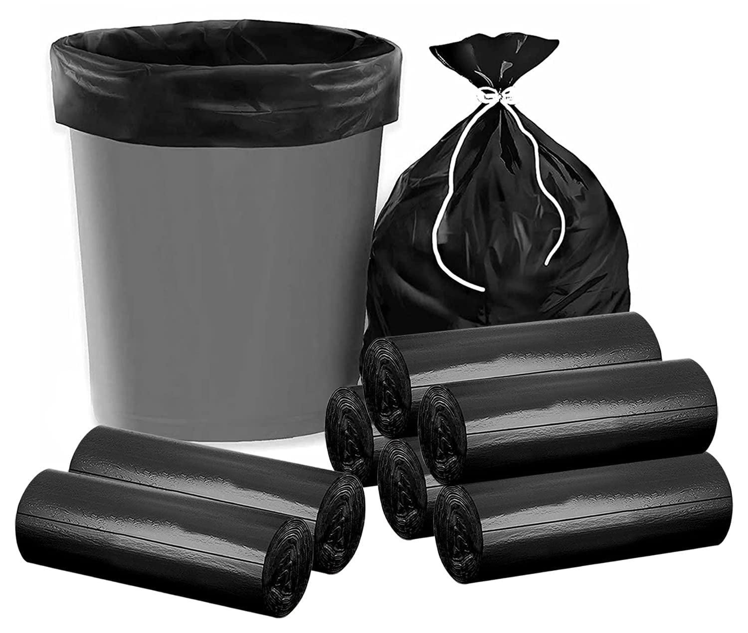 Kuber Industries Small Eco Friendly 5 LTR Dustbin Bags 210 Pcs ...