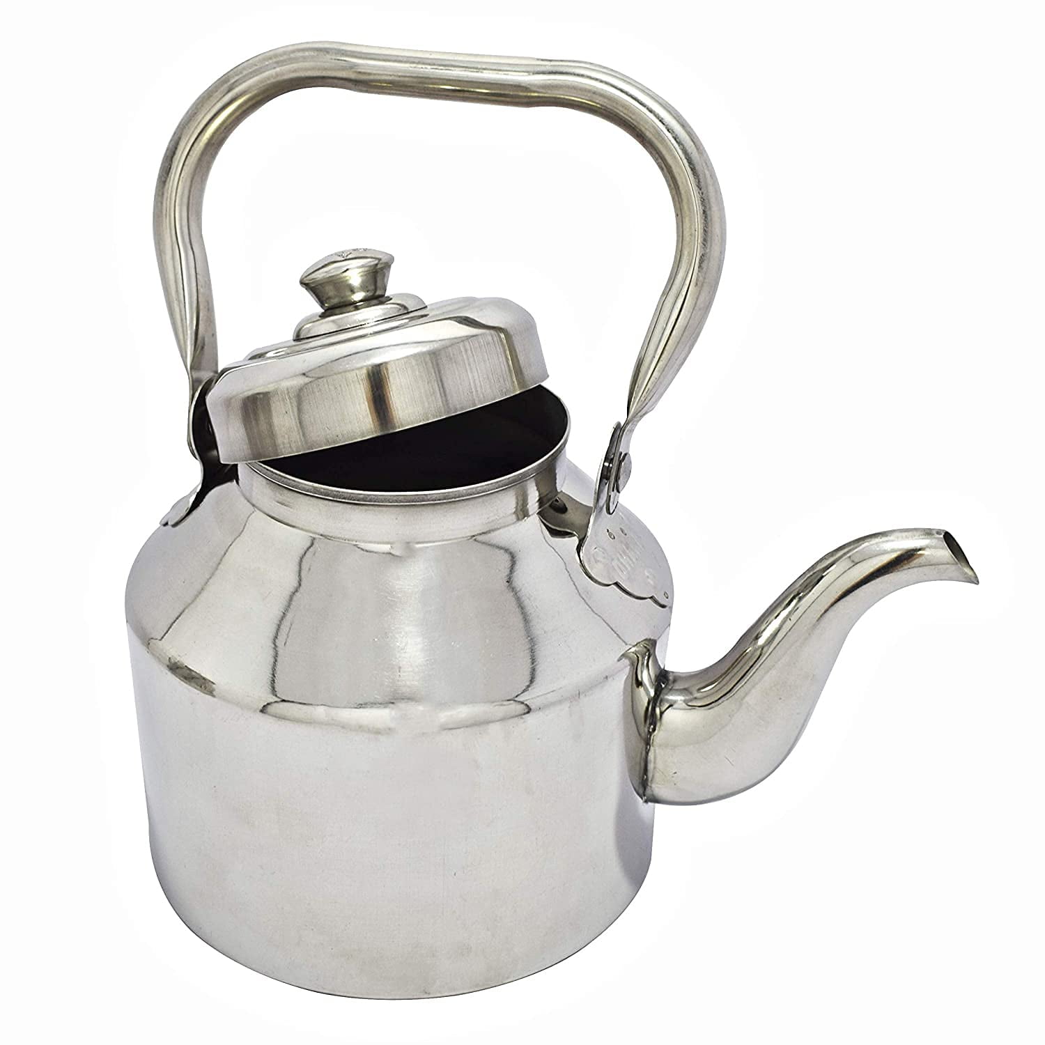 Kuber Industries Stainless Steel Tea Kettle 12 Cup Silver 12 LTR ...