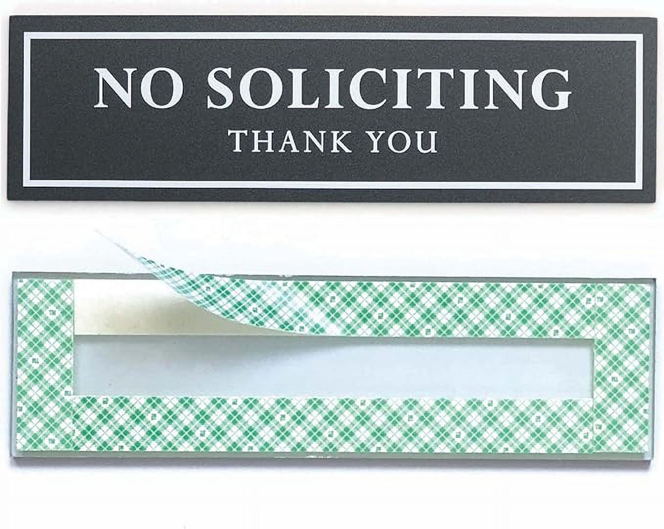 Kubik Letters Original No Soliciting Sign for House, Home, Front Door ...