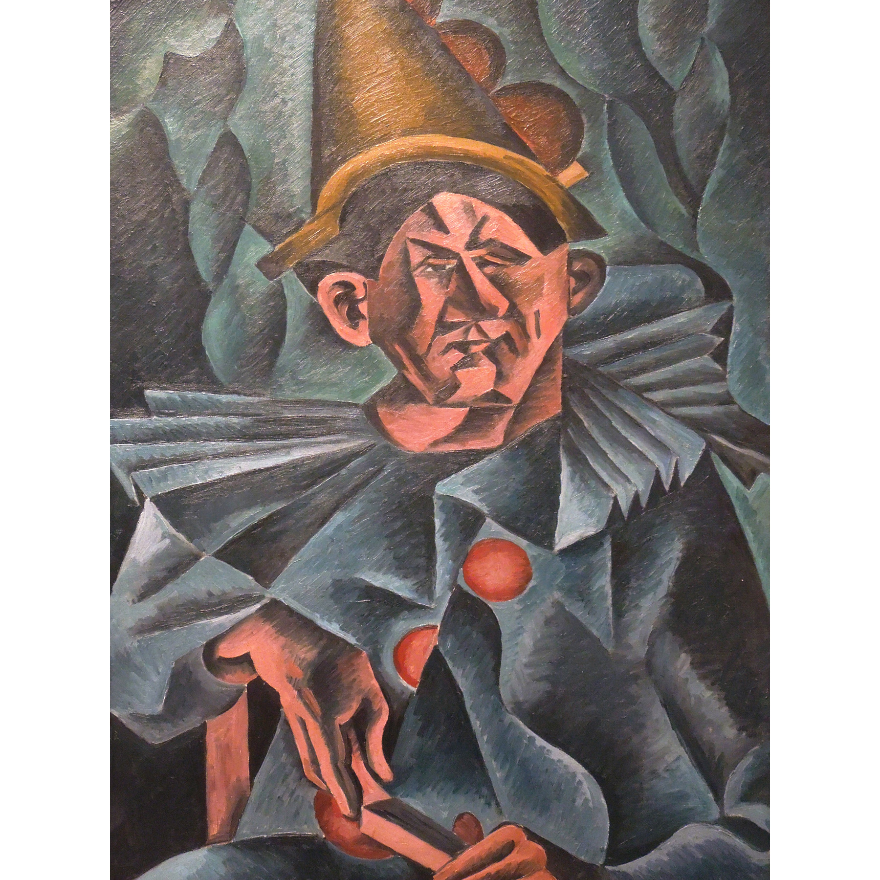 Kubista Pierot Pierrot Clown Cubism Painting Extra Large Art Print Wall ...