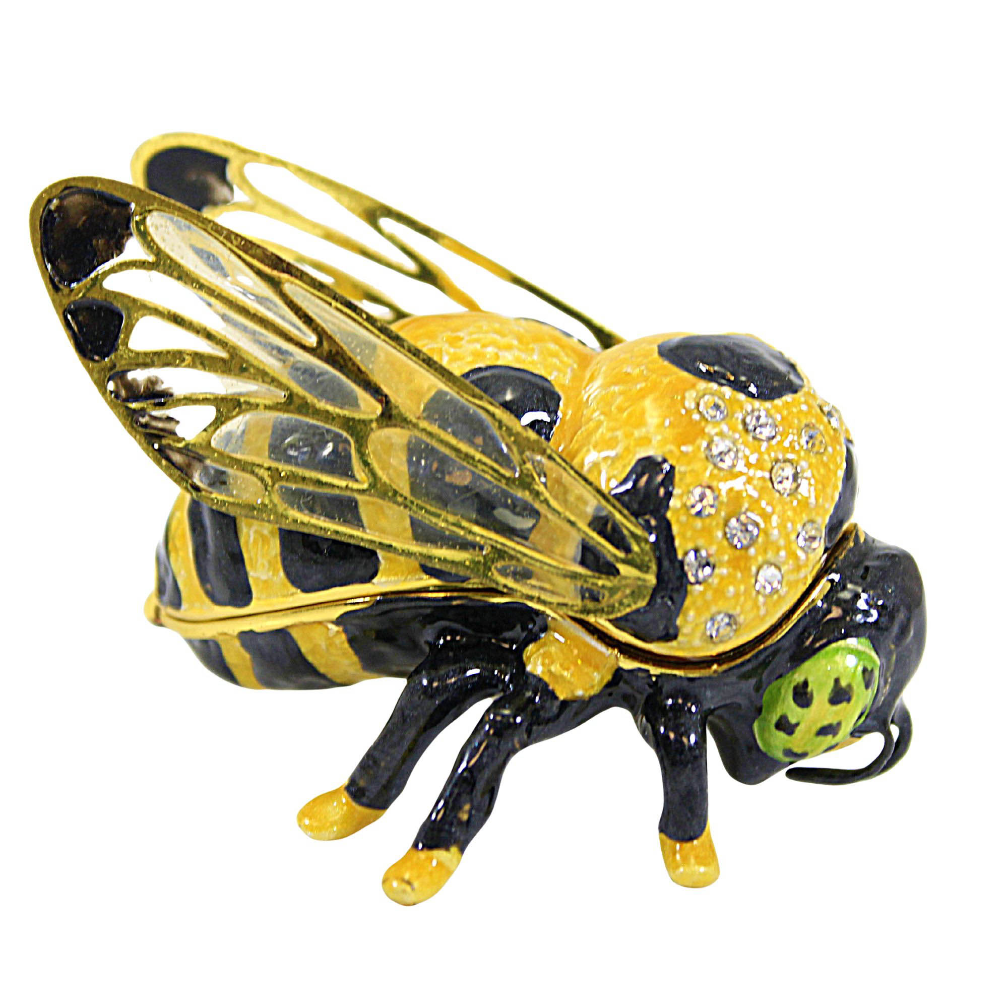Kubla Craft Bumblebee Box - One Lidded Box 1.5 Inch, Metal - Magnetic ...