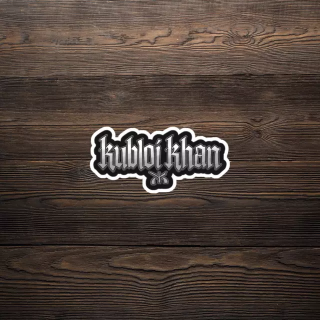 Kublai Khan Gothic Text Sticker - Vinyl Decal For Laptops, Cars ...