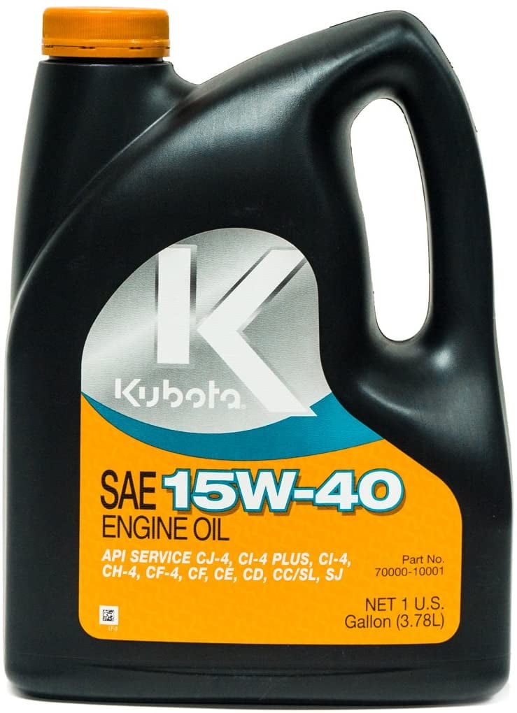 Kubota Genuine OEM 1 Gallon SAE 15W-40 Engine Oil for Tractors and Heavy-Duty Trucks 70000-10001 ...
