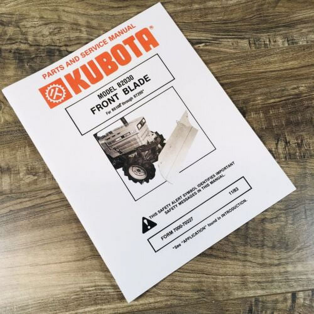 Kubota B2030 Front Blade for B6100 - B7200 Tractor Parts &Service ...