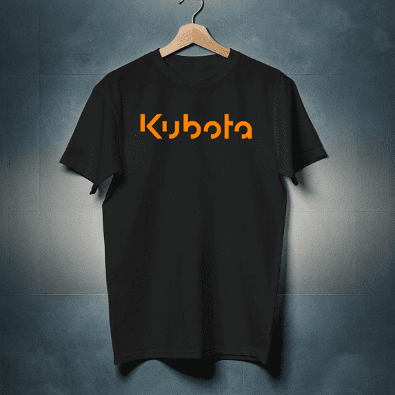 Kubota T-Shirt Tractor Farming Logo Black tshirt size L - Walmart.com