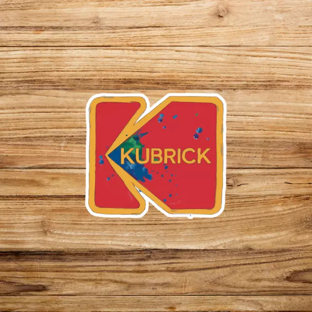 Kubrick Film Director Colorful Watercolor Red K Movie Sticker ...